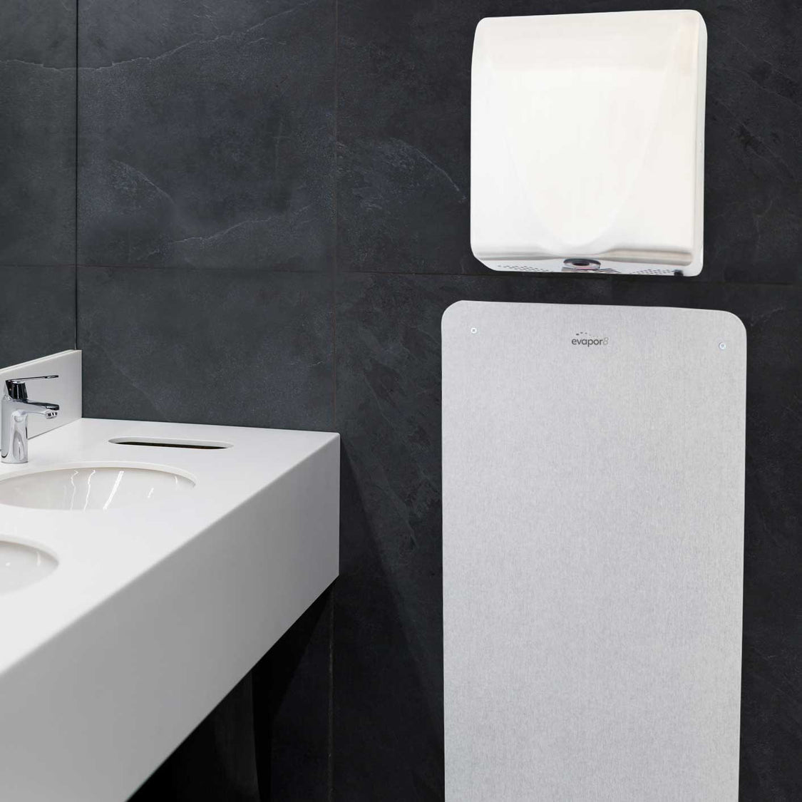 Hand Dryer Splash Back Wall Guard With evapor8 Technology – Hand Dryers UK™