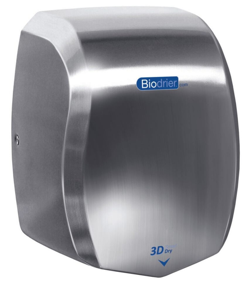 Biodrier 3D Smart Dry HD-BSD60K-BS Brushed Satin – Hand Dryers UK™