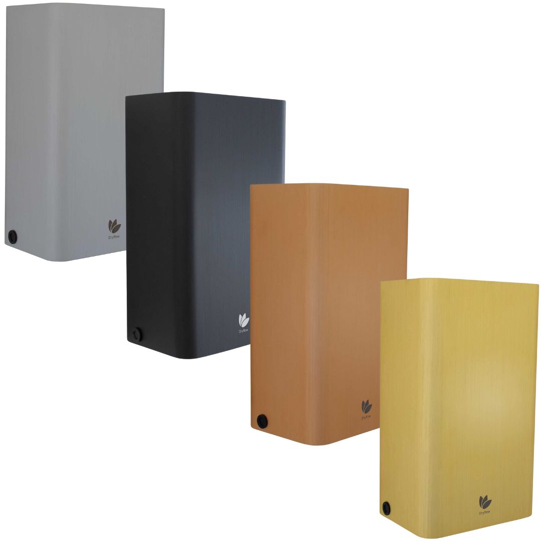 Dryflow Vistosa Brass Hand Dryer | Low Noise Hand Dryer – Hand Dryers UK™