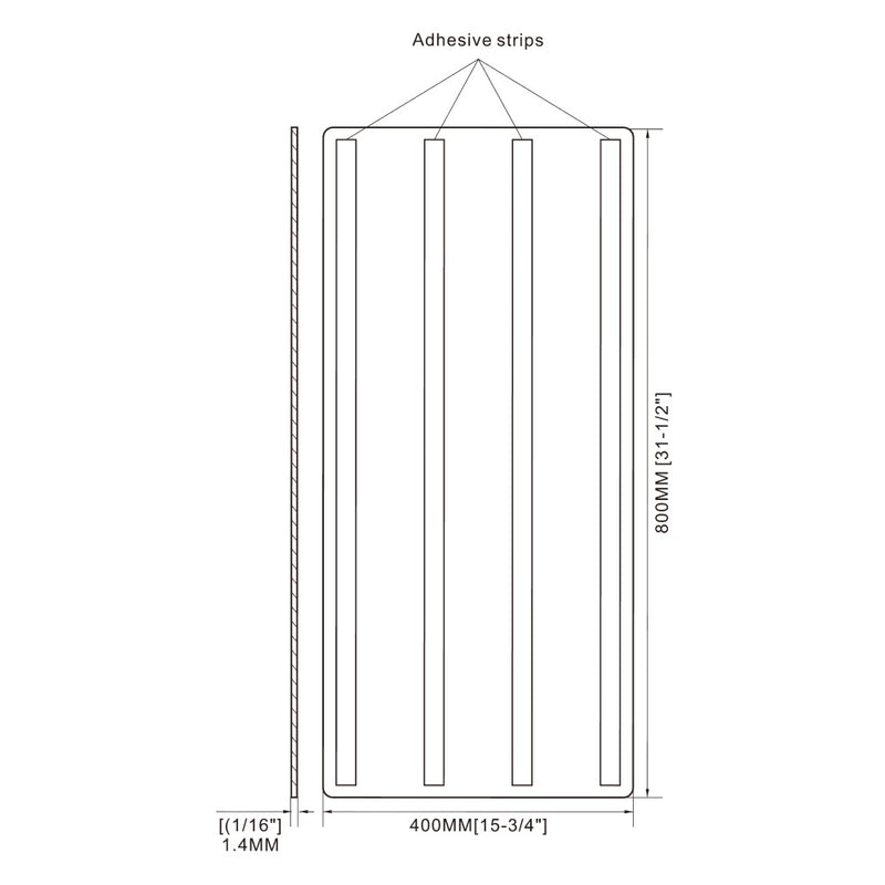 Hand Dryer Splash Back Wall Guard with Adhesive Fixing | HAHDBPL-80401 ...